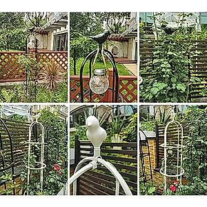 Climbing Vine Rack Rose Trellis Outdoor 120cm Home for Garden Balcony Durable Clematis Plants Plant Support Frame