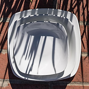 BIA Cordon Bleu 904710S4SIOC Epoch Salad Plate, Set of 4, 7-Inch Square