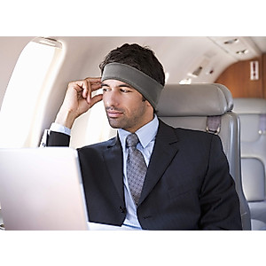 AcousticSheep SleepPhones Wireless | Bluetooth Headphones for Sleep, Travel, and More | The Original and Most Comfortable Headphones for Sleeping | Midnight Black - Fleece Fabric (Size M)