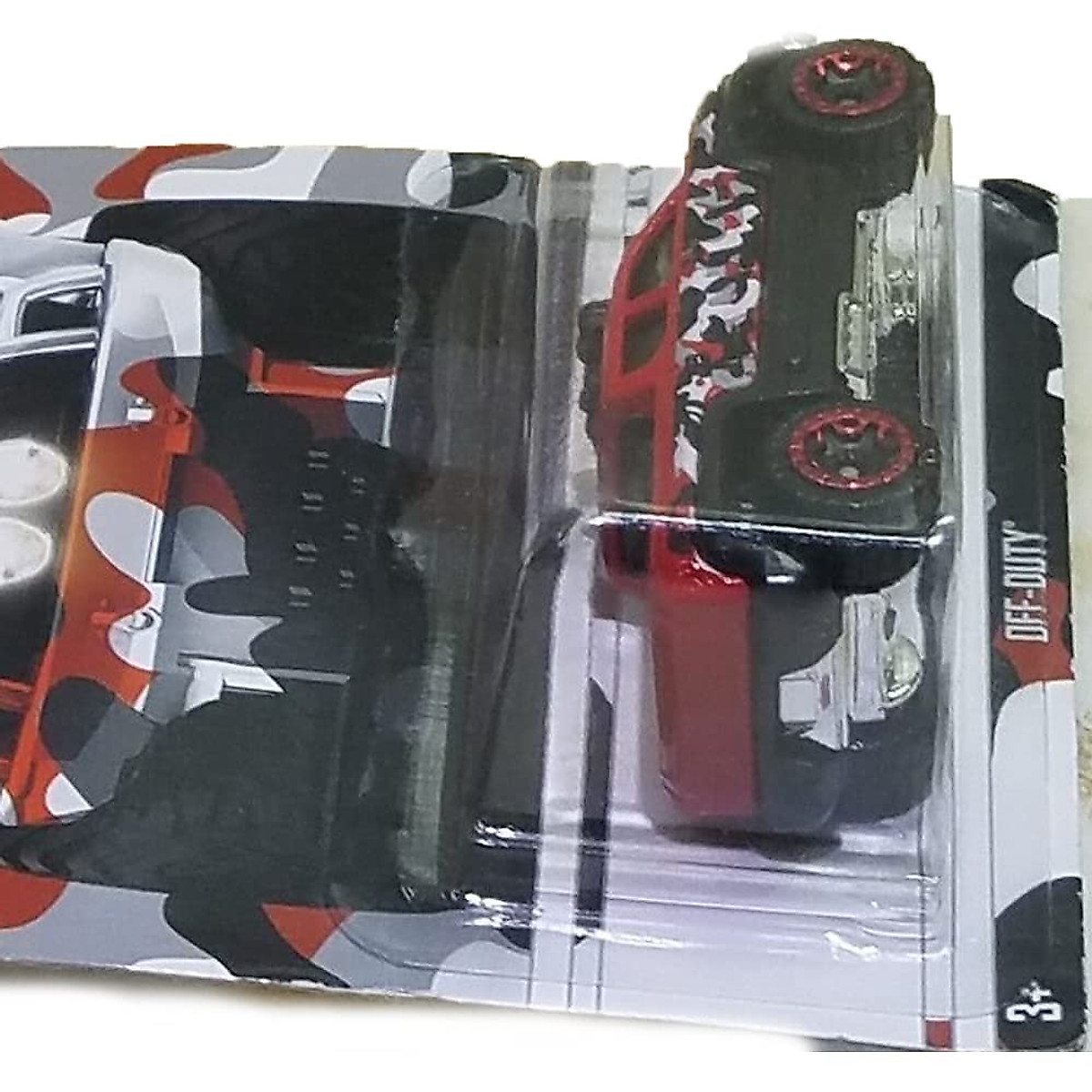 Hot Wheels Camouflage Truck Series - DWF47 ~ Red Off-Duty Pick-up Truck ~ 8/8