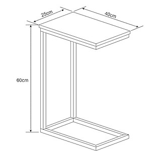 Canarm Rayna End Table: Gold Glam Pedestal Design, Faux Marble & Metal Finish, Easy Assembly, Perfect for Living Room & Bedroom, Dimensions: 15.75" W x 23.625" H x 9.875" D