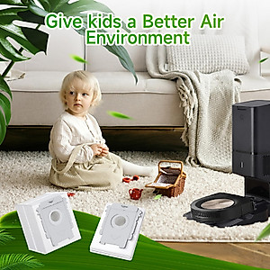 VBN 12 Pack Replacement Roomba Vacuum Bags, Compatible with iRobot Roomba i7, i7+, i3, i3+, i1+, i4, i4+, i6, i6+, i8, i8+, j7, j7+, s9, s9+ Plus, i & s & j Series Automatic Dirt Disposal Bags