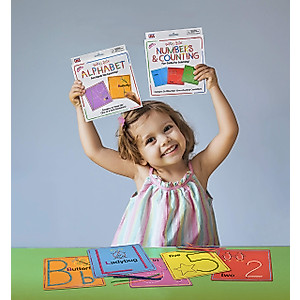 Wikki Stix Numbers and Counting Cards, Preschool & Kindergarten Tactile Learning, STEM Toy, Numbers 1-20 Plus 7 Bonus Cards, 36 Wikki Stix, for 3 & Up.