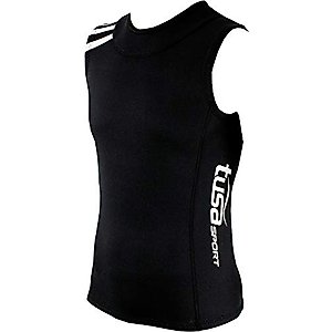 TUSA Sport Mens 2mm Neoprene Vest, Large, Black