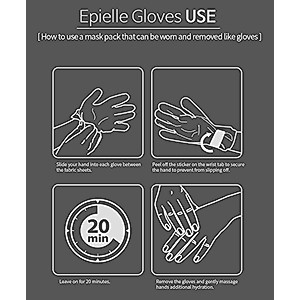 Epielle Moisturizing Hand Masks (Gloves 6pk) for Dry Hands Spa Masks | Sunflower Seed Oil + Avocado Oil + Vitamin E, Beauty Gifts, Skincare Gifts.. STOCKING STUFFERS!!
