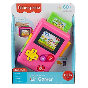 Fisher-Price Laugh & Learn Lil' Gamer - Pink Edition ~ Educational Activity Toy for Babies and Toddlers Inspired by Nintendo