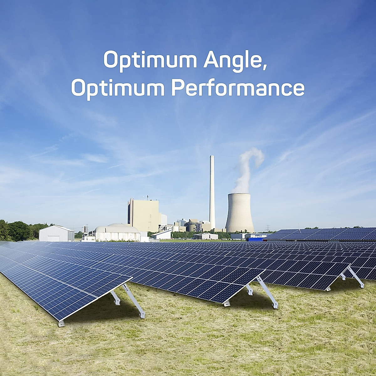 HQST Adjustable Solar Panel Tilt Mount Brackets, 30 inch Support Solar Panels with 150W or More for Boats, RV, Roof Off Grid System