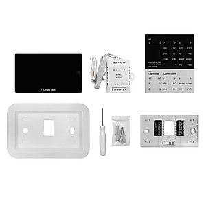 Homenex Wi-Fi Smart Thermostat with 1 Remote Sensor, Touch Display, C-Wire Required, Compatible with Alexa