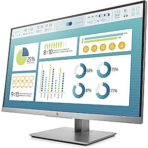 HP EliteDisplay E273 27-Inch Screen LED-Lit Monitor Black/Silver (1FH50A8#ABA) (Renewed)