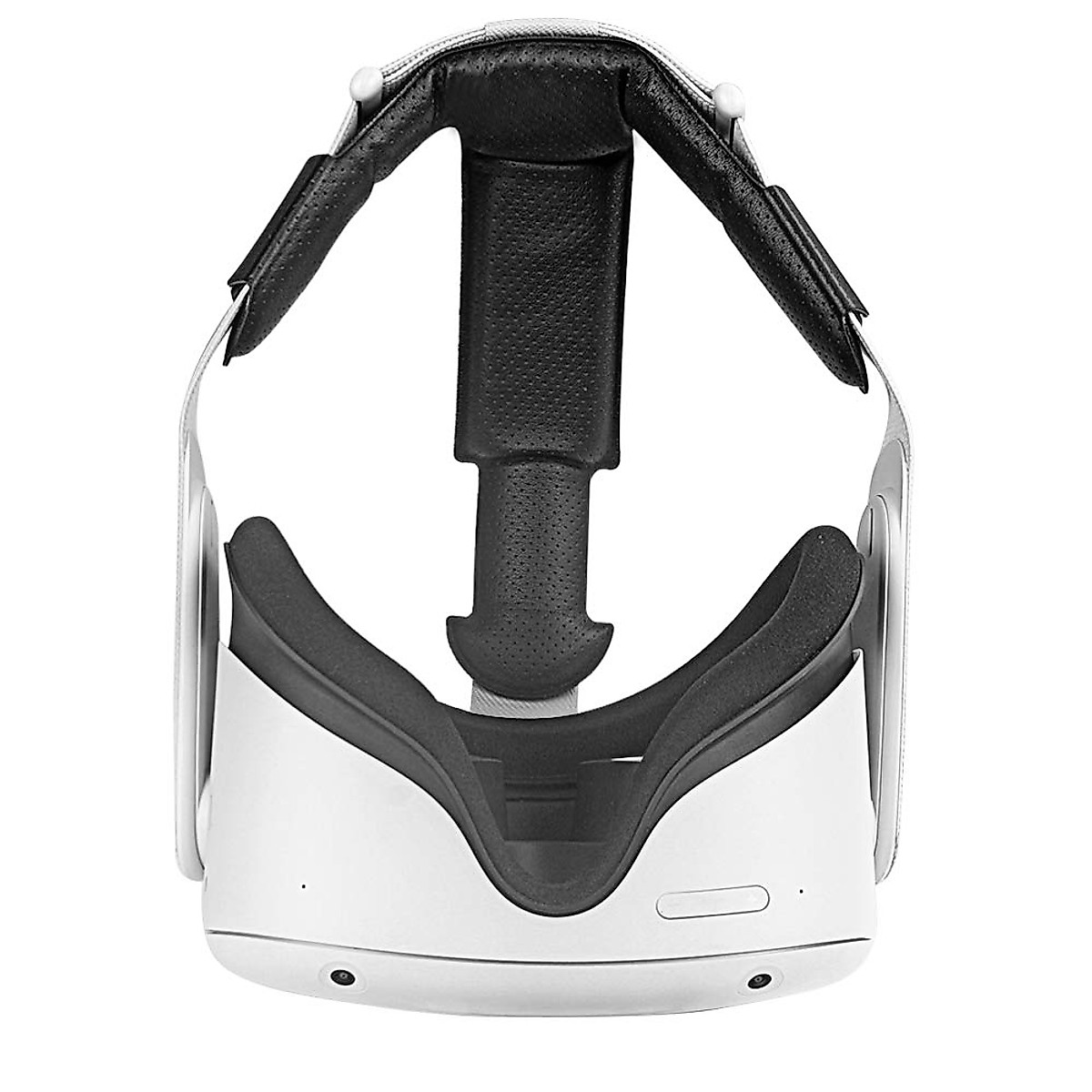 HIJIAO 2020 New Head Strap Pad for Oculus Quest 2，Reduce Head Pressure Better Wrapped Head for Quest 2,Comes with 20 Wipes (Black)