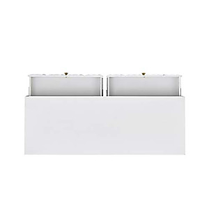 Linon Home Décor Sheerah Six Drawer Geo Texture White Dresser, Gold