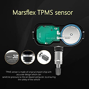 Marsflex TPMS Sensor Compatible for Toyota Scion Pontiac Lexus, Camry rav4 Scion Yaris Corolla Tire Pressure Monitoring Sensor Replaces# 42607-33011 PMV-107J 42607-33021 42607-06011 315MHz