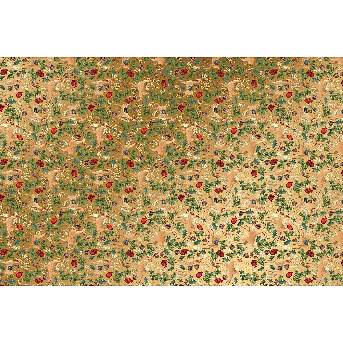 Jillson Roberts 20" x 30" Printed Christmas Gift Tissue Gift Wrapping Supplies, Endeering Forest, 24 Folded Sheets