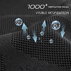 STQ Women Sneakers Fashion Lightweight Breathable Ladies Walking Shoes Black 8