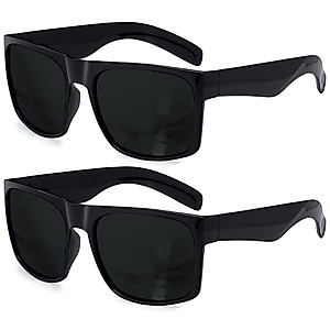 grinderPUNCH 2 Pack XL Polarized Big Wide Frame Large Head Fit Sunglasses for Sports Driving Fishing Glasses