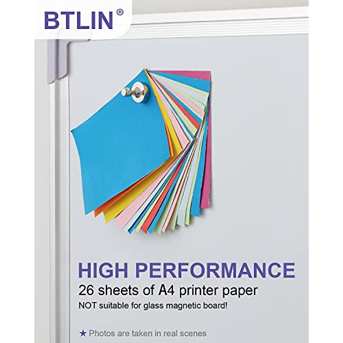 BTLIN Fridge Magnets Extra Strong, Large Heavy Duty Magnetic Push Pins for Kitchen Refrigerator Metal Bulletin Board Whiteboard Office 12Pack 15x18mm