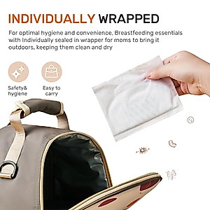 NCVI Nursing Pads Disposable, Super Absorbent and Keep Dry, Breast Pads for Leaking Milk, Soft &Thin Nipple Pads for Nursing Moms, Breastfeeding Essentials, 60 Count