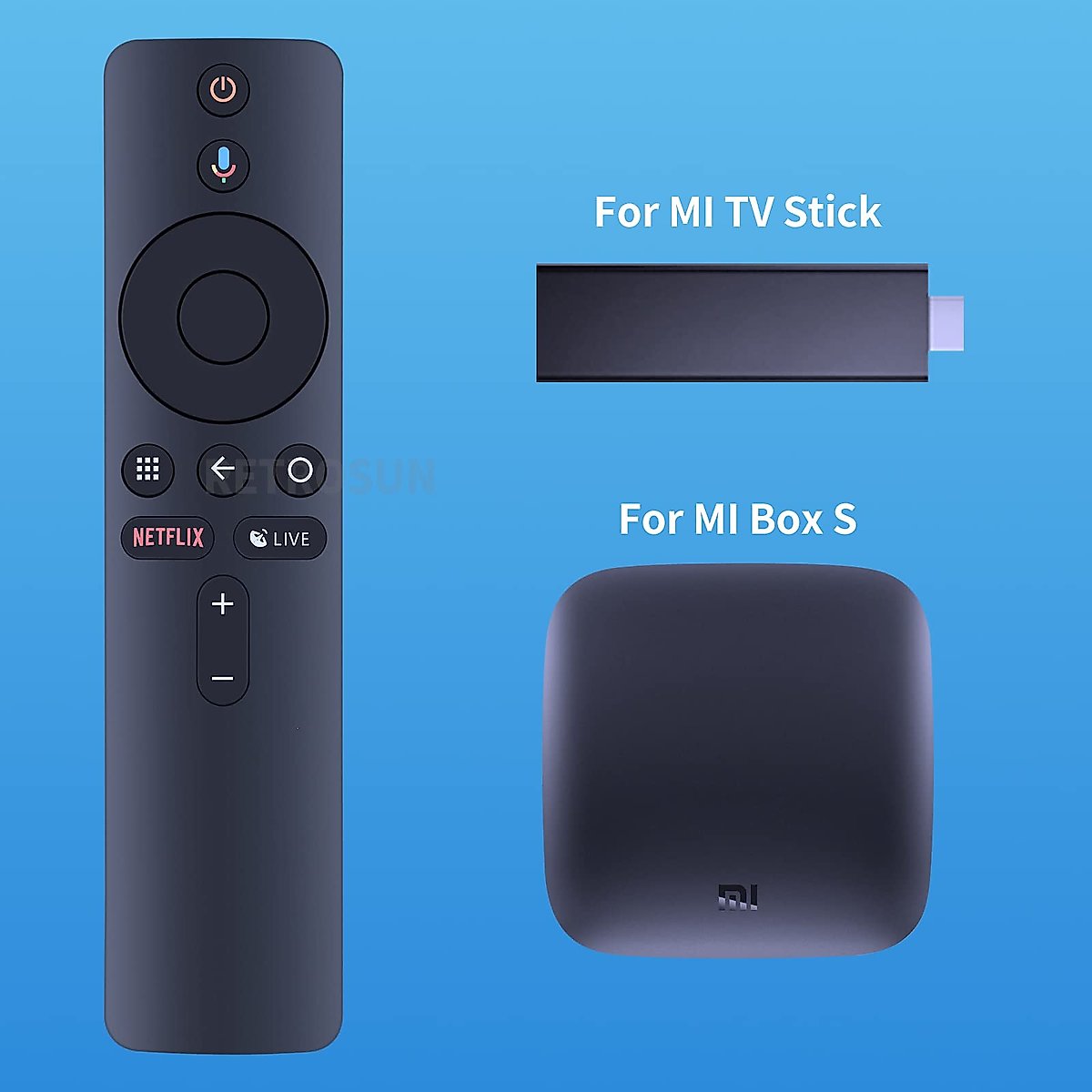 XMRM-006 Replacement Voice Remote Control Compatible for Xiaomi XIAO MI Box S XMRM006 Remote Controller with Netflix Live Shortcut Keys