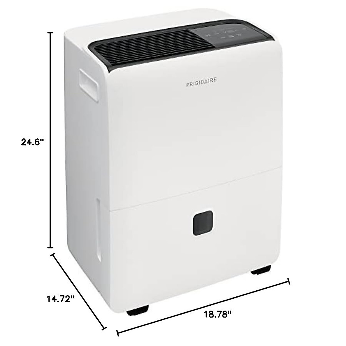 Frigidaire FFAD6022W1 Dehumidifier, High Humidity 60 Pint Capacity Dehumidifier with a Easy-to-Clean Washable Filter and Custom Humidity Control for maximized comfort, in White