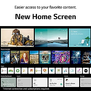 LG NanoCell 80 Series 50” Alexa Built-in 4k Smart TV (3840 x 2160), Refresh Rate 60Hz, AI-Powered 4K Ultra HD (50NANO80UPA, 2021)