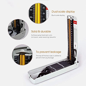 TTZ Professional Sphygmomanometer, Sphygmomanometer Set Accurate Readings Desktop Manual Blood Pressure Cuff Durable Carrying Case (Color : Sphygmomanometer)