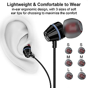 USB C Headphones with Mic for iPad Air 2024 Samsung S24 Ultra S23 S22 A55 A35 iPhone 15 Pro Max, USB Type C Wired Earbuds In-ear Headset for OnePlus Open 12 11 9 Galaxy Z Fold 5 Google Pixel 8 Pro 7 6