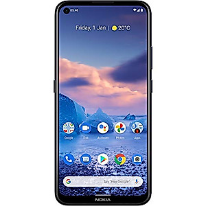 Nokia 5.4 | Android 10 | Unlocked Smartphone | 2-Day Battery | Dual SIM | US Version | 4/128GB | 6.39-Inch Screen | 48MP Quad Camera | Polar Night