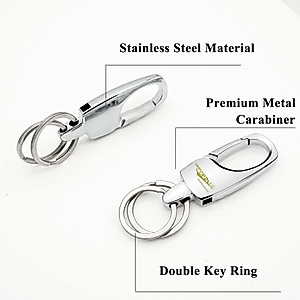 TopDall Alloy Metal Keychain Ring Clip Key Chain for Men and Women