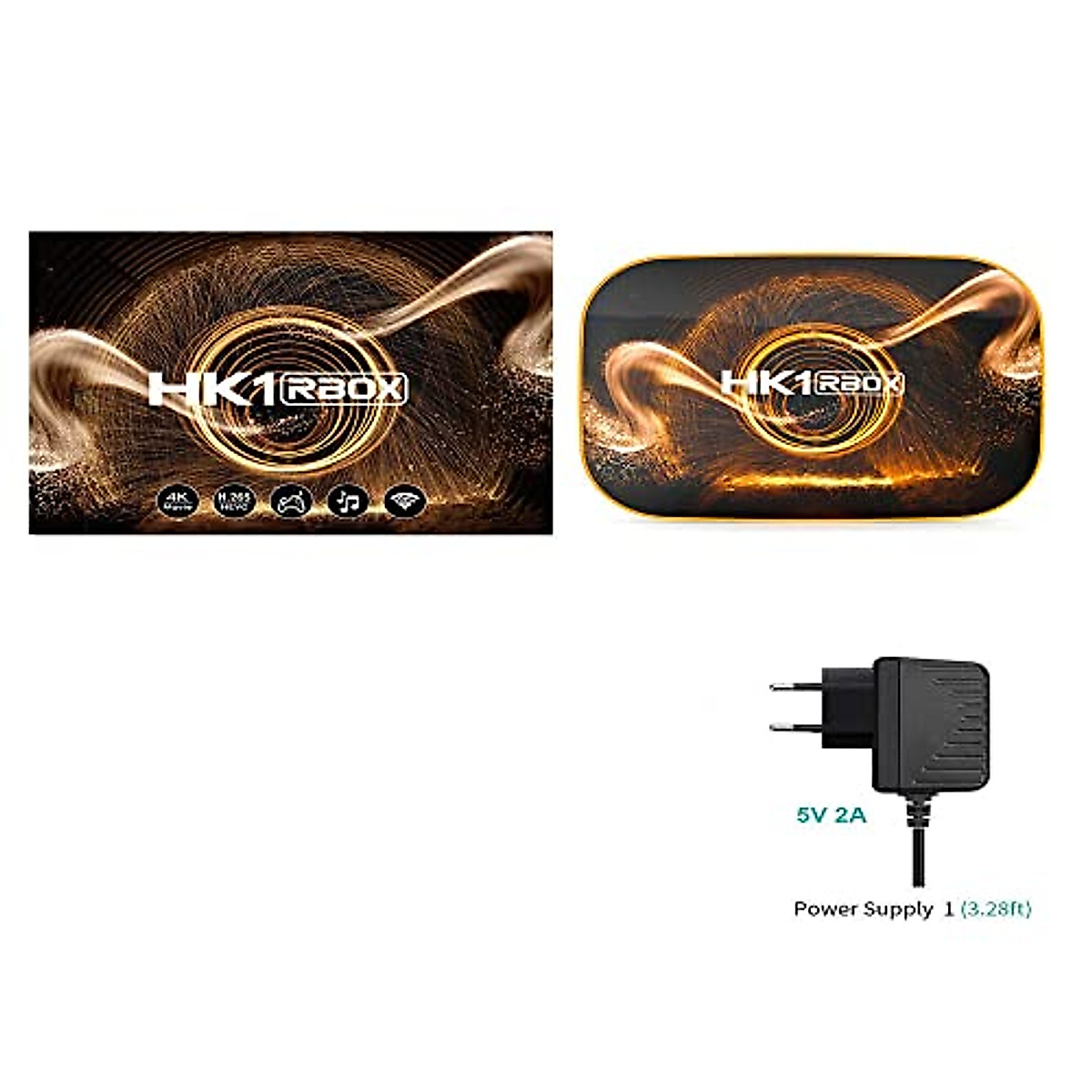 Ebid Dealz Replacement for HK1 R1 Pro Android 11.0 Quad Core 4GB RAM 128GB ROM 4K Smart 5G WiFi Media Streamer TV Box Black