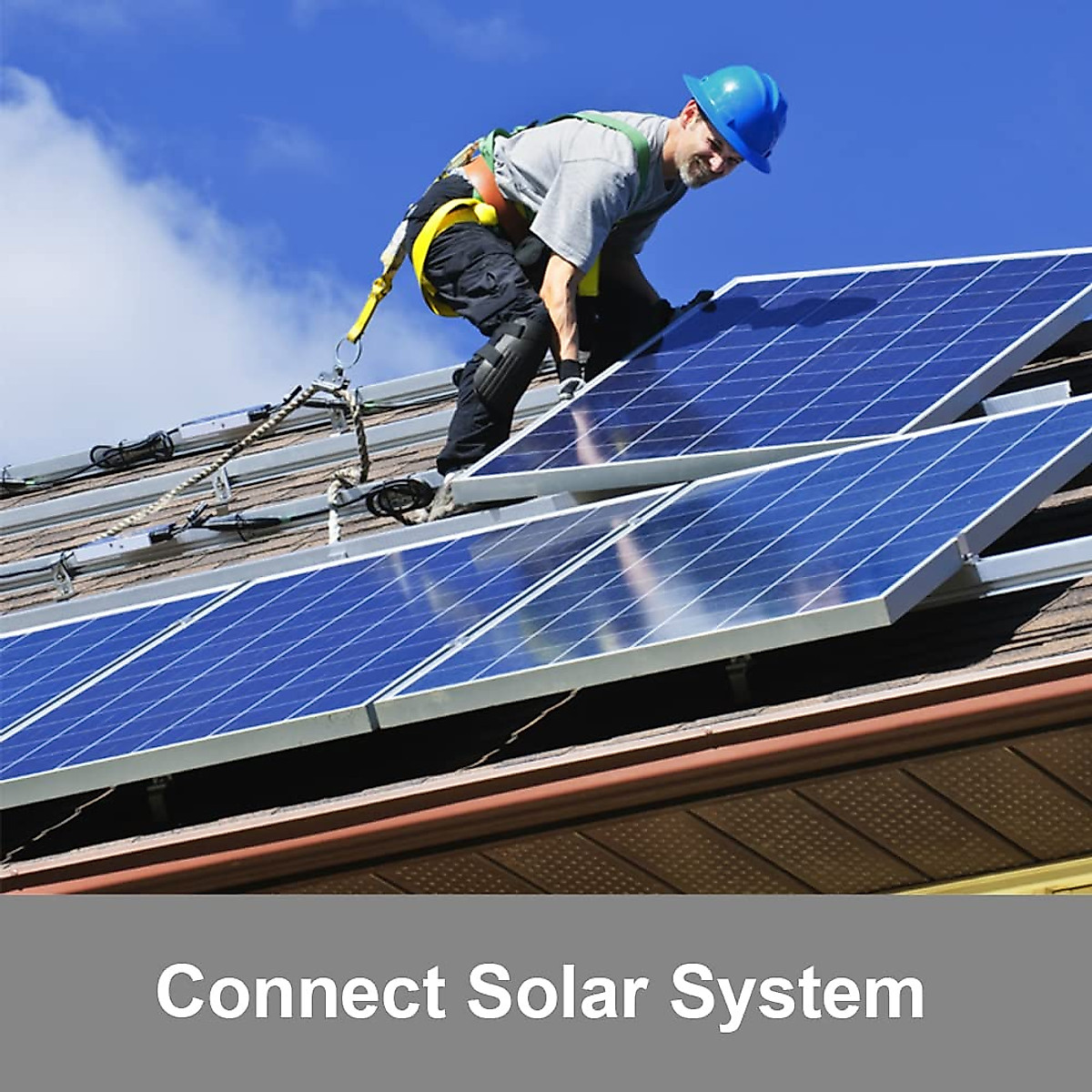 Solar Crimper Tool Kit for Solar Panel Cable Wire with 1PCS Solar Crimper and 5Pairs Solar connectors and 1Pair Solar Connector Spanner Wrench, Solar Installation Assembly Tools