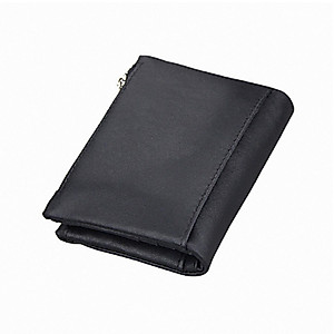 Baellerry Women RFID Blocking Wallet Small Vintage Cowhide Leather Wallet For Women (black1)