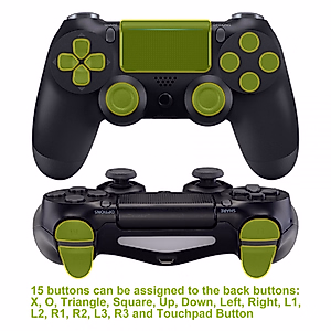 eXtremeRate Chameleon Dawn 2.0 FlashShot Trigger Stop Remap Kit for PS4 CUH-ZCT2 Controller, Upgrade Board & Redesigned Back Shell & Back Buttons & Trigger Lock for ps4 Controller JDM 040/050/055