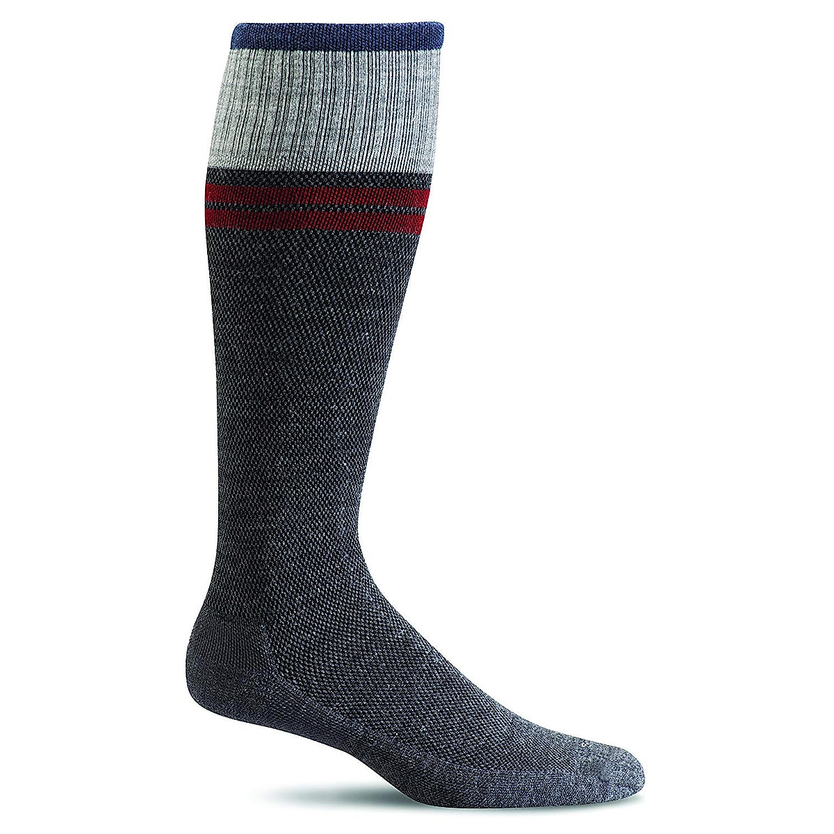 Sockwell Men's Sportster Compression Sock, Charcoal, Large/X-Large