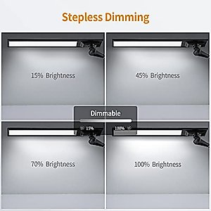 PHIVE LED Desk Lamp, Architect Clamp on Desk Light, Eye-Caring Metal Swing Arm Drafting Table Lamp, Dimmable, 4 Color Modes - Great for Workbench, Office, Task, Reading, Drawing (Upgraded Version)
