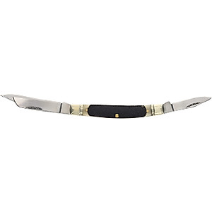 Old Timer 34OTB Genuine Bone Middleman 5.6in S.S. Traditional Folding Knife with 2.4in Clip Point and Bone Handle for Outdoor, Hunting, Camping and EDC
