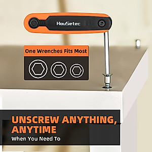 Allen Wrench Set, 2 Pack Aluminum Hex Key Set Metric & Standard SAE - Allen Key Set Made of Aluminum Alloy for Hex Head Socket Screw, Tool for Men Women Husband Stocking Stuffers for Men (Plastic)