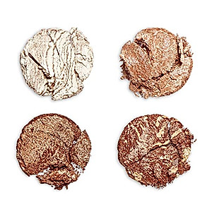 Makeup Revolution Cheek Kit, Bronzer & Highlighter Powder, Compact Palette, Sunkissed Glow, Vegan & Cruelty-Free, Don't Hold Back, 0.32 Oz