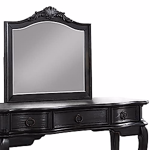 BOBKONA Retro Vanity with Stool, Black