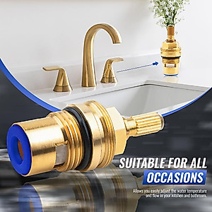 Kitchen Faucet Cartridge Replacement Parts for Hansgrohe 94008000, Cold Flow Right Side Installation Suitable for Shower Valve Cartridge (94008000)