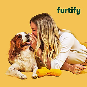 Furtify Hip and Joint Chews for Dogs I Dog Joint Supplement with Glucosamine, Chondroitin, MSM, Green Lipped Mussel & Turmeric I Soft & Chewable Support for Pet Health, Mobility and Stiffness - 90 ct