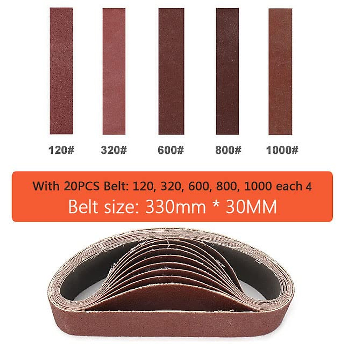 Electric Belt-Sander Polishing-Grinding Sharpener Adjustable - 13 x 1.2inch DIY Power Sanding Machine Mini Bench Belt Grinder, 7-Speed Multifunctional for Knife Making Woodworking Metal Cutter Edges