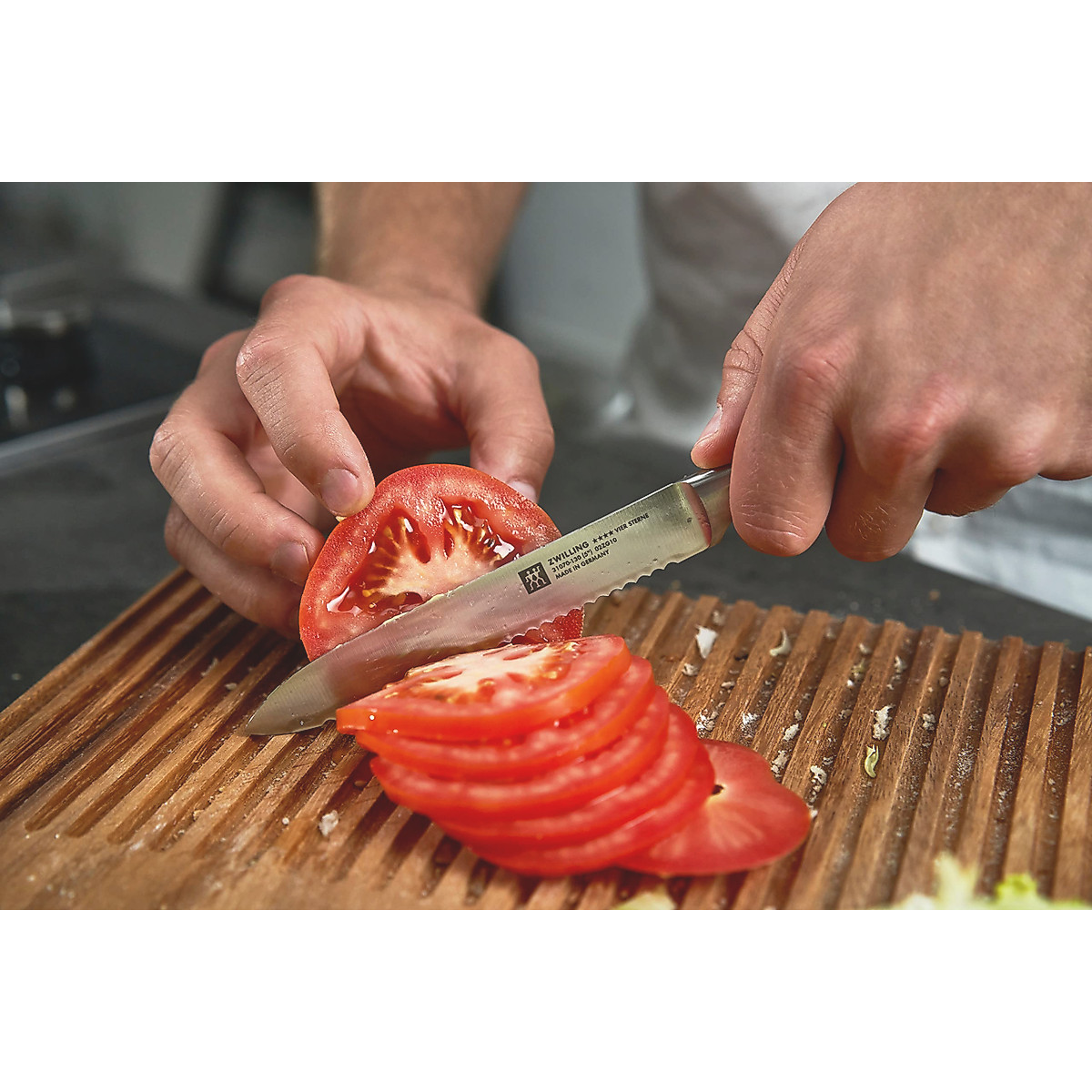 Zwilling Four Stars Utility knife, Silver/Black