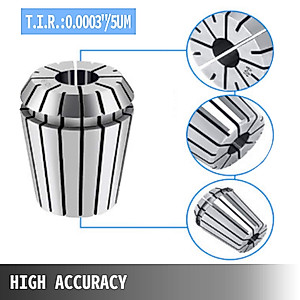 OrangeA 25 Pcs Collet Set ER32 Collet Chuck 1/16 inch-3/4 inch Holder Spring Collet Set for CNC Engraving Machine & Milling Lathe Tool (ER32)