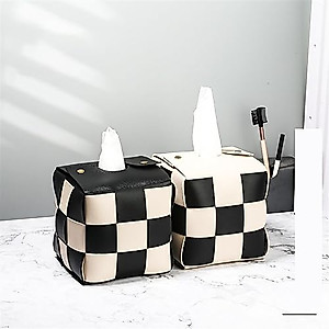 NOTRYA Tissue Box, Household Tissue Box, Paper Holder, Handkerchief Box (Color : Brown)