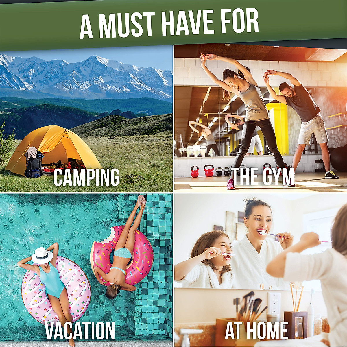 D&D Hanging Travel Toiletry Bag for Men and Women – Cosmetics, Makeup and Toiletries Organizer Kit with 10 Compartments, YKK Zippers, XXL Metal Swivel Hook, Water-Resistant Nylon