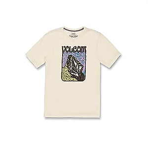 Volcom Men's Farm to Yarn Submerged Short Sleeve Tee Off-White