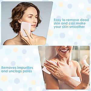 WLLHYF Exfoliang Face and Body Wash Cloths Towel Soft Weave Bath Cloth, 5 Pack Exfoliating Washcloths Dual-Sided Soft-Weave Bath Cloth Towel for Body Shower for Men and Women