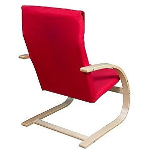 Niche Mia Bentwood Reclining, Lounge, Rocking Chair- Natural/Red