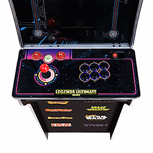 Legends Ultimate Mini, Full Height Arcade Game Machine, Home Arcade, Classic Retro Video Games, 150 Licensed Arcade and Games, Action Fighting Puzzle Sports & More, WiFi, HDMI, Bluetooth