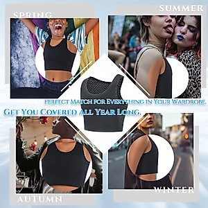 LGBT UNICORNS Chest Binder, Pullover Design Binder Trans, Moisture-Wicking, with 1PC Fragrance Card & 1PC Sticker, Black